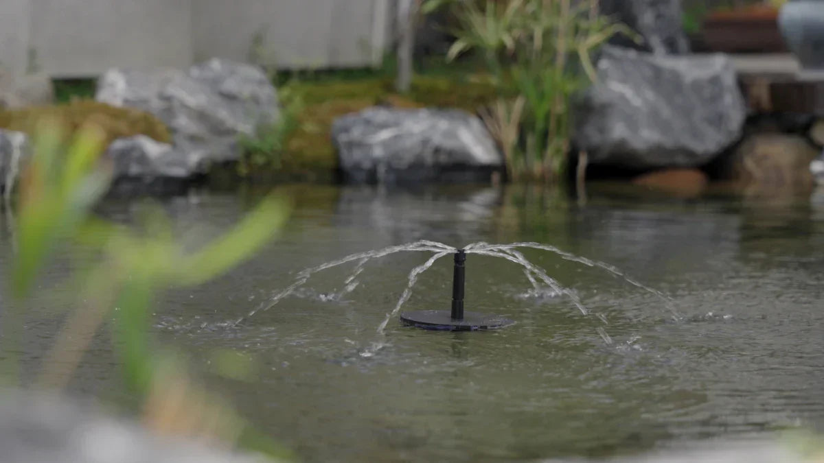 Solar-Powered Mini Fountain Test: Poposoap’s Tips & Upgrade Solutions