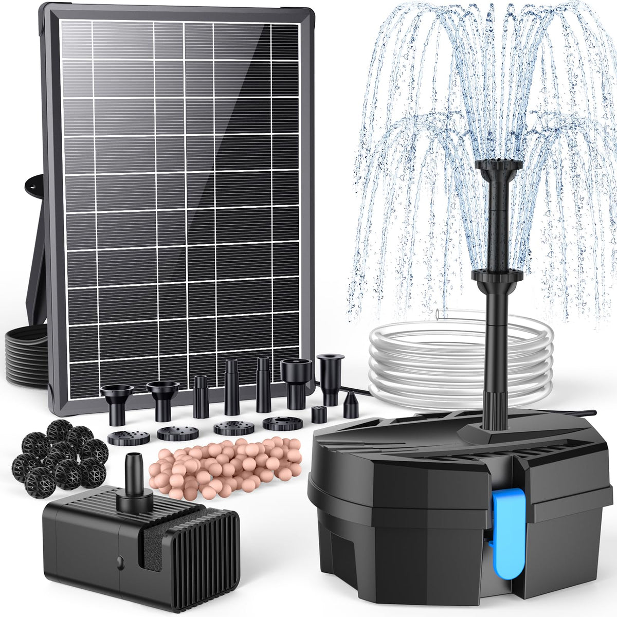 P3081 Solar Filter Pump for Pond with Filtration & Circulation